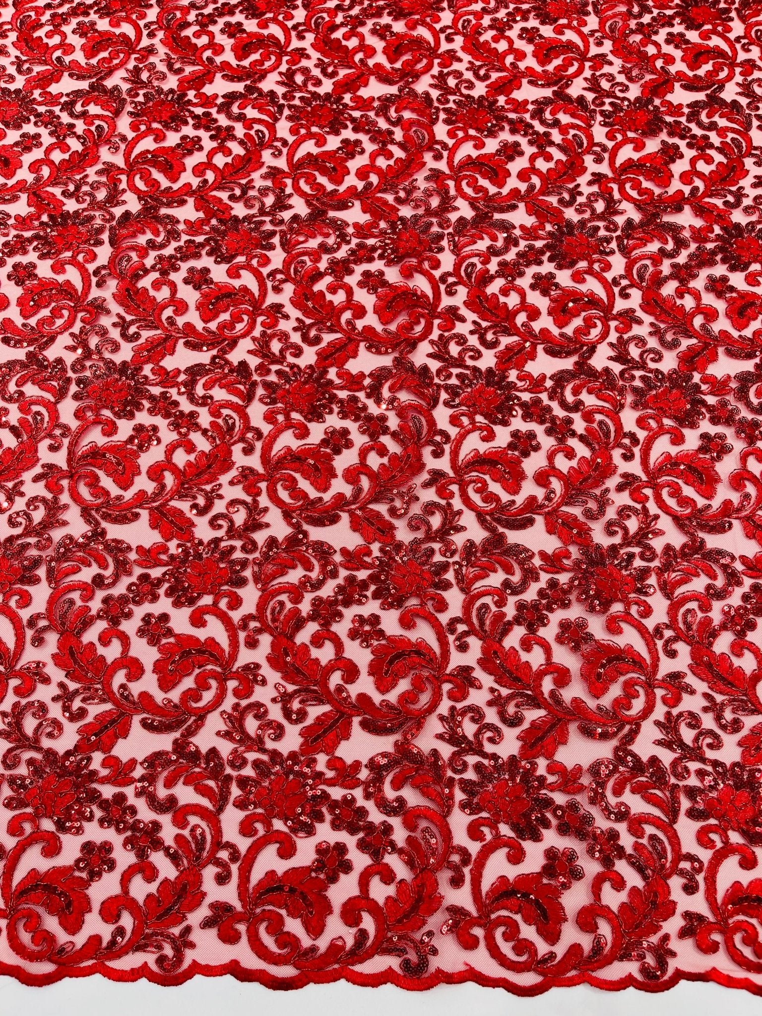 Metallic Corded Lace Design 54" Wide| New Creations Fabric & Foam Inc.